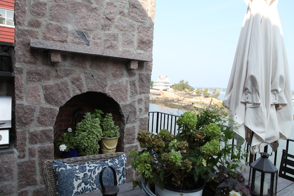 THE BEST OUTDOOR FIREPLACES - Beach Style - Exterior - New York - by ...