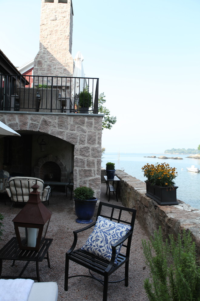 THE BEST OUTDOOR FIREPLACES - Beach Style - Exterior - New York - by ...