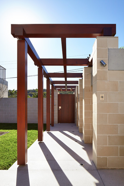 The Block House Entrance - Modern - Exterior - Sydney - by Brickworks ...