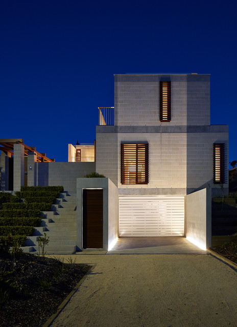 The Block House Front Exterior - Modern - Exterior - Sydney - by ...