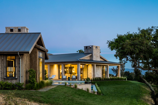 The Farm - Campagne - Façade - Santa Barbara - par Patterson Custom ...