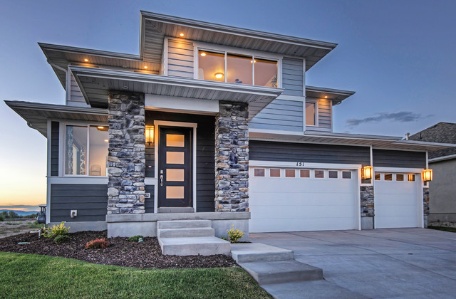 The Garden at Vineyard Model - Cortina Plan - Vineyard, UT - Façade ...