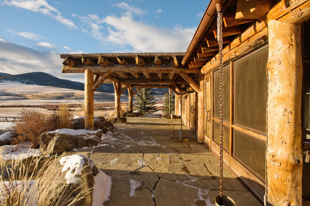 The Homestead - Rustic - Exterior - by Yellowstone Custom Country Homes ...