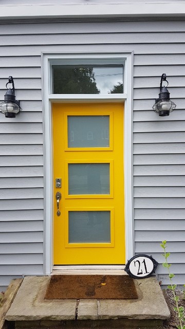 The House With the Bright Yellow Door - Modern - Exterior - by Weaver ...