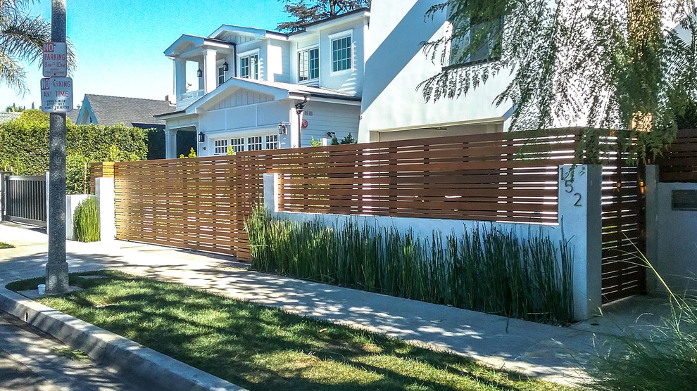 "The Laurel" Gate & Fence System - Modern - Exterior - Los Angeles - by ...