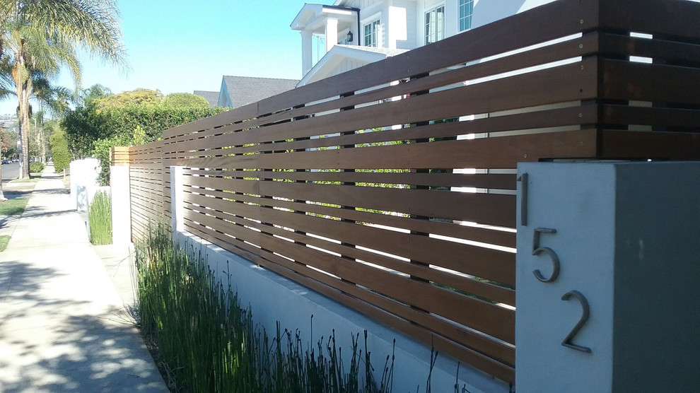 "The Laurel" Gate & Fence System - Modern - Exterior - Los Angeles - by ...