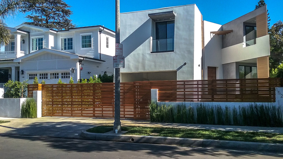 "The Laurel" Gate & Fence System - Modern - Exterior - Los Angeles - by ...