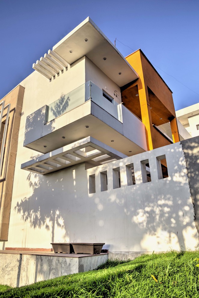 The Plus House - Modern - Exterior - Delhi - by Studio An-V-Thot ...