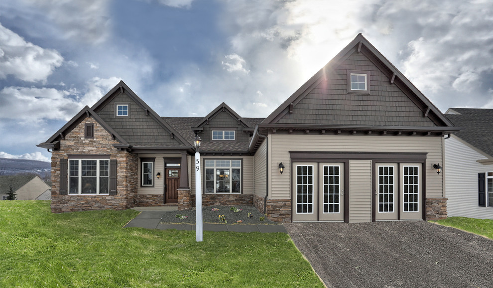 The Stonecroft Model - Arts & Crafts - House Exterior - Philadelphia ...