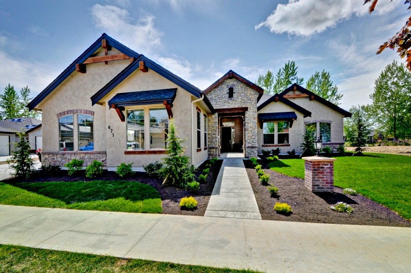 The Strafford - Traditional - Exterior - Boise - by Boise Hunter Homes ...