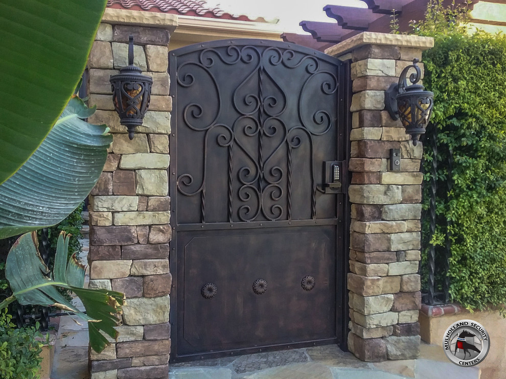 "The Valencia" Wrought Iron Gate - Mediterranean - Exterior - Los ...