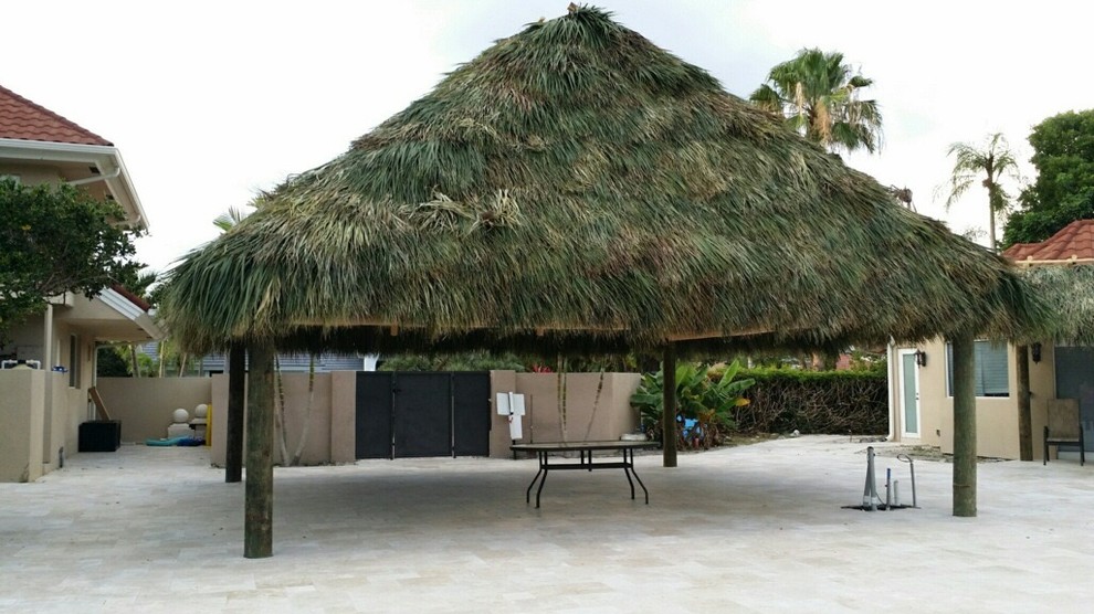 Tiki Huts In South Florida - Beach Style - Exterior - Miami - by Dan ...