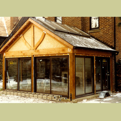 Timber Frame Addition - Traditional - Exterior - Cleveland - by Volpe ...