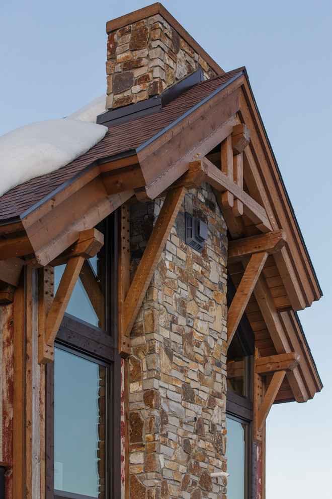TIMBER FRAME HOME STEAMBOAT SPRINGS, CO - Rustic - Exterior - Denver ...