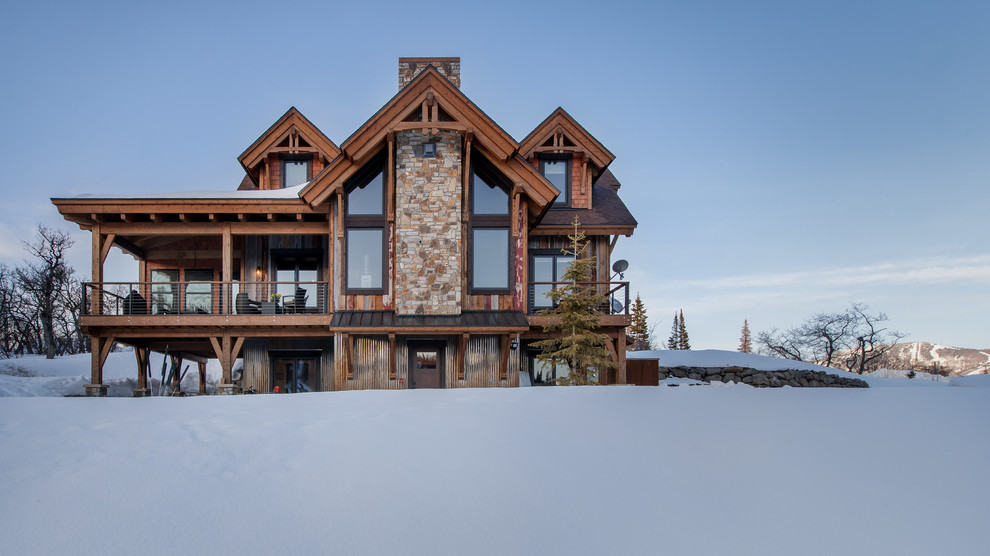 TIMBER FRAME HOME STEAMBOAT SPRINGS, CO - Rustic - Exterior - Denver ...