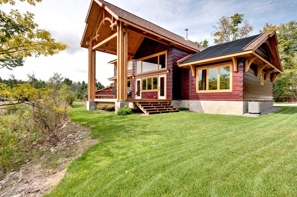 Timber Frame Homes - Rustic - Exterior - Toronto - by Logs End, Inc ...