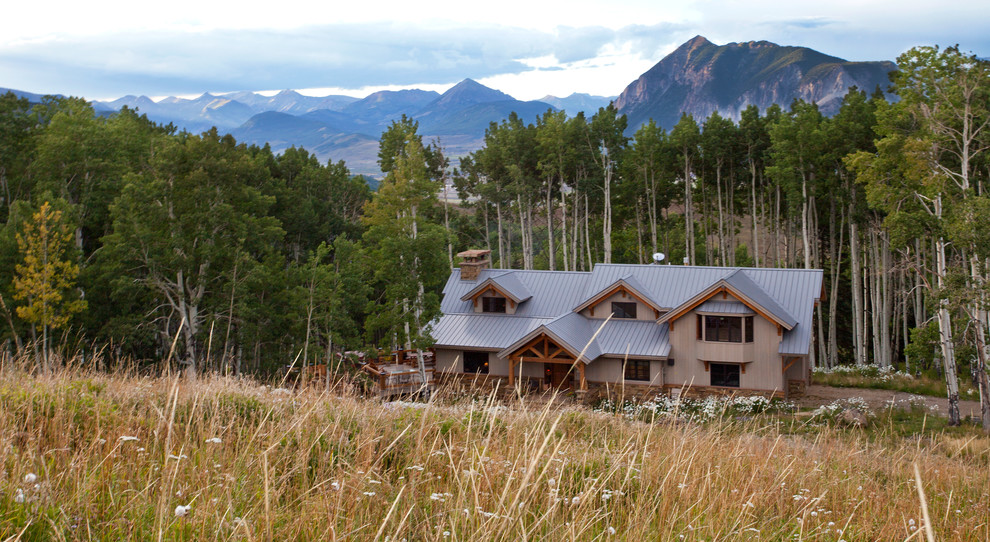 Timber Frame in the Mountains - Traditional - Exterior - Denver - by ...