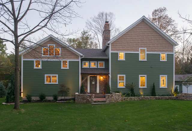 Timber Frame Plus House - Country - Exterior - Cleveland - by New Leaf ...
