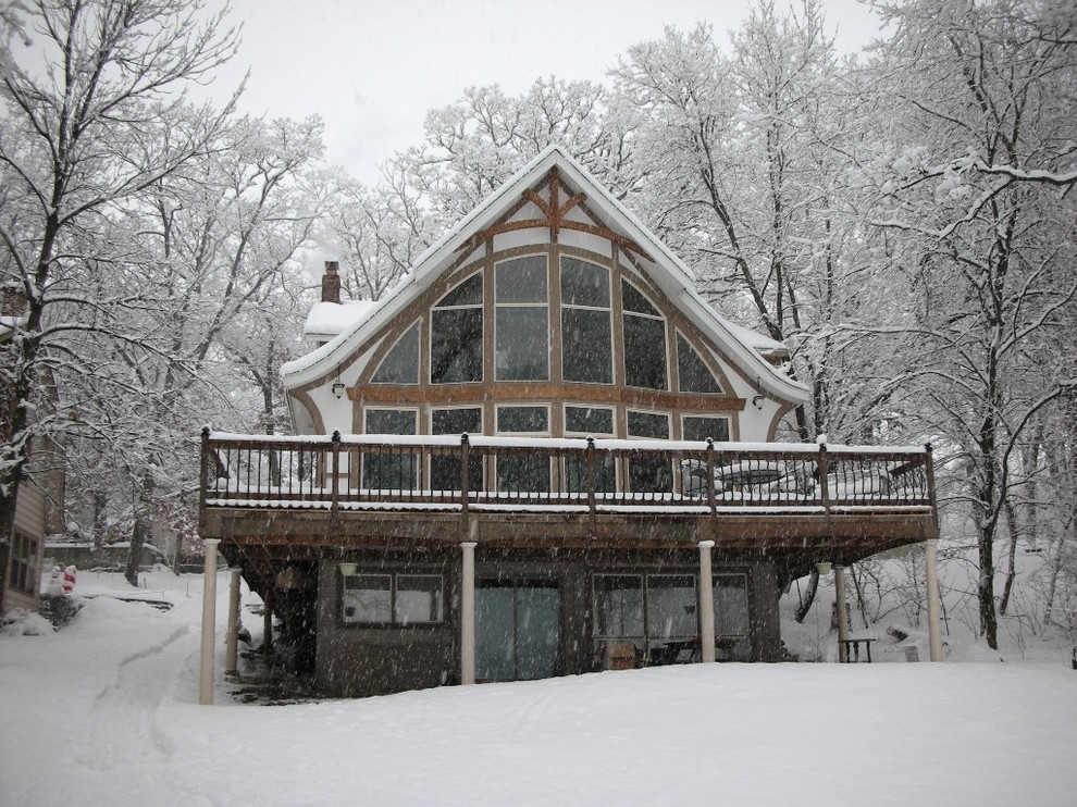 Timber frame/postand beam - Traditional - House Exterior - Chicago - by ...