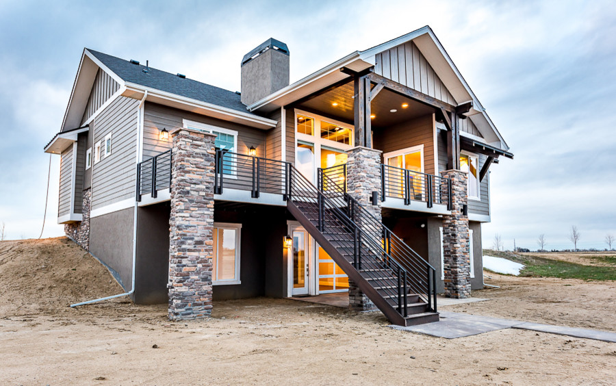 Timber Frame Ranch - Exterior - Denver - by NoCO Custom Homes | Houzz