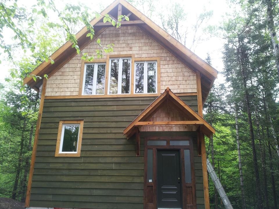 Timber Frame Tall house - Rustic - Exterior - Ottawa - by Roos ...