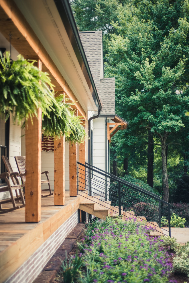 Timber Porch Detail - Farmhouse - Exterior - Atlanta - by Benner Home ...