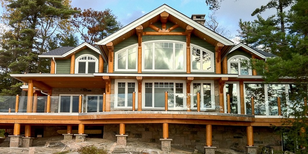 Timber Post & Beam Cottage - Rustic - Exterior - Toronto - by ...