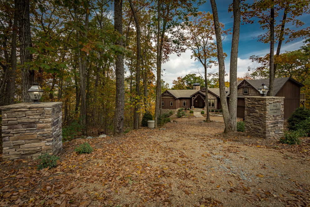 Timber Ridge Custom Home - Rustic - Exterior - Charlotte - by VPC ...