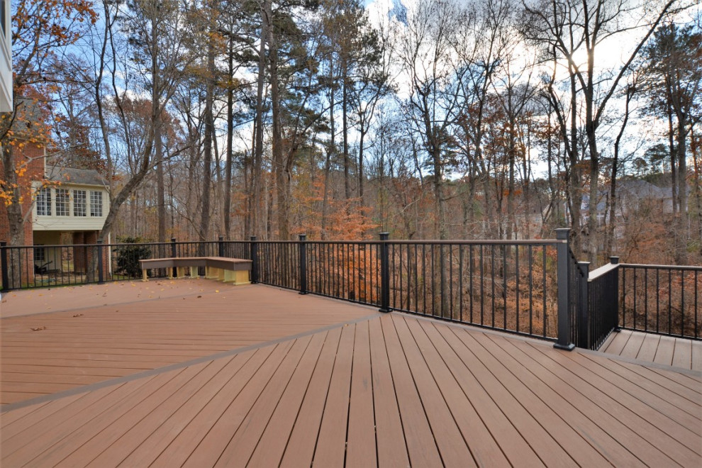TimberTech Deck with Black Railings - Traditional - Exterior - Raleigh ...