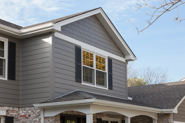 Timeless beauty with Aged Pewter James Hardie Siding - Traditional ...