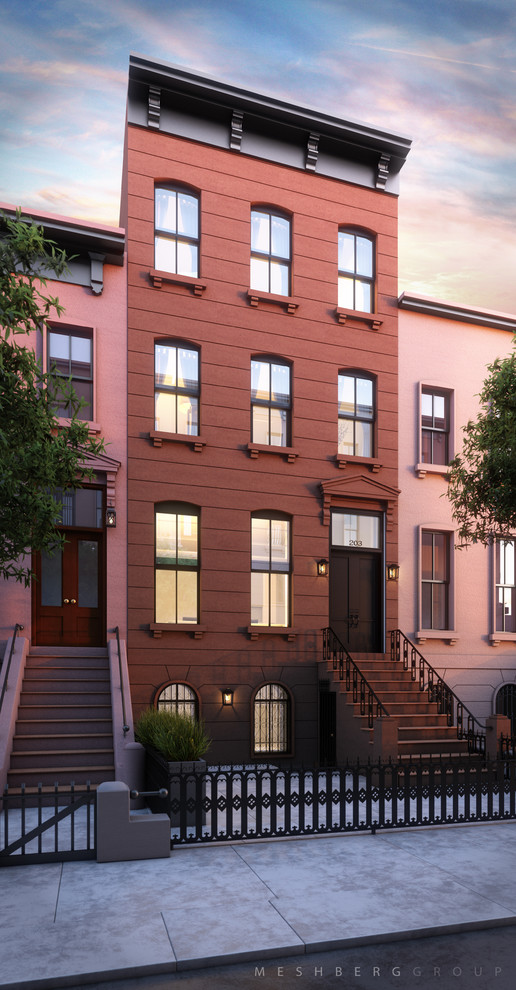 Timeless Luxury Brooklyn Townhouse Renovation - Traditional - Exterior ...
