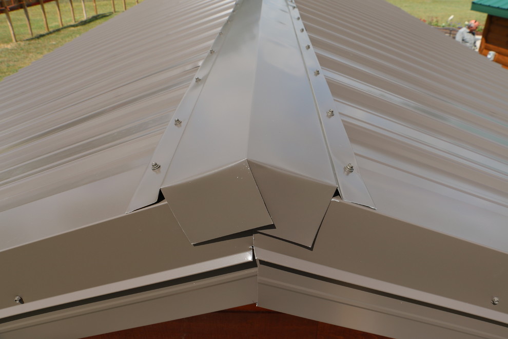 Tiny cabin steel roof with a 4/12 pitch - Rustic - Exterior - Other ...