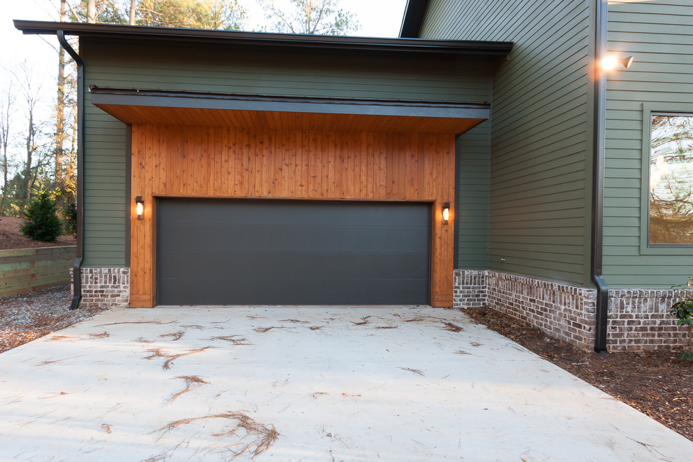 Tongue-and-groove cedar planked accent wall - Modern - Exterior ...