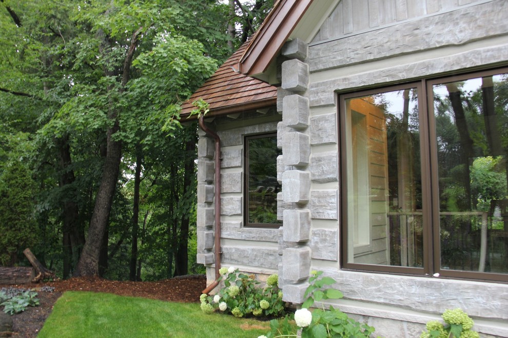 Toronto, Canada Concrete Log Cabin - Rustic - Exterior - Toronto - by ...