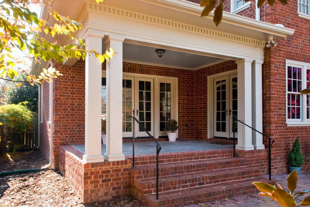 Traditional Brick Exterior With Columns - Traditional - House Exterior ...
