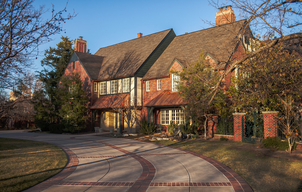 Traditional Red Brick Home - Traditional - Exterior - Other - by Farha ...