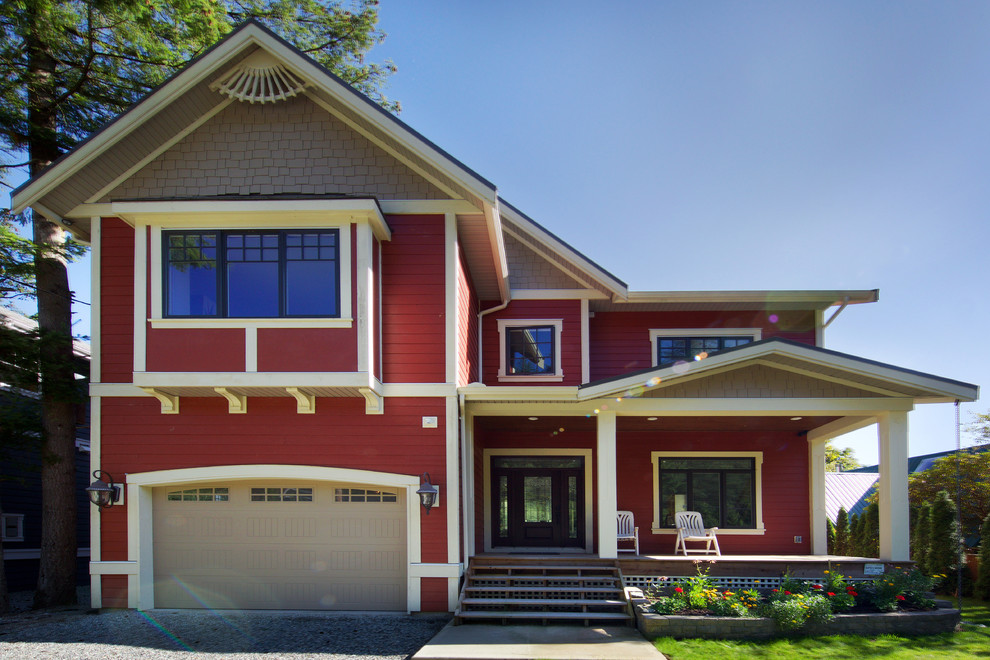 Traditional Red Lake House - Traditional - Exterior - Vancouver - by ...