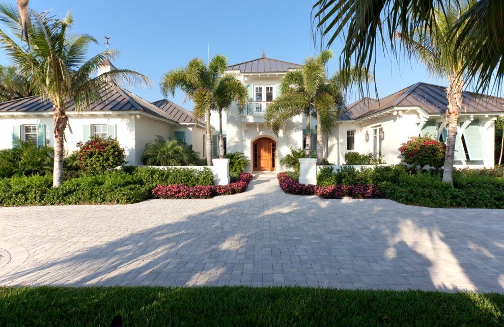 Transitional Beach House - Transitional - Exterior - Miami - by Lisa ...