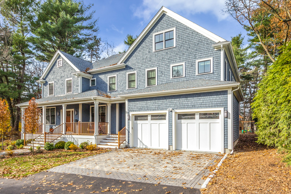 Transitional Custom Home - Transitional - Exterior - Boston - by ...