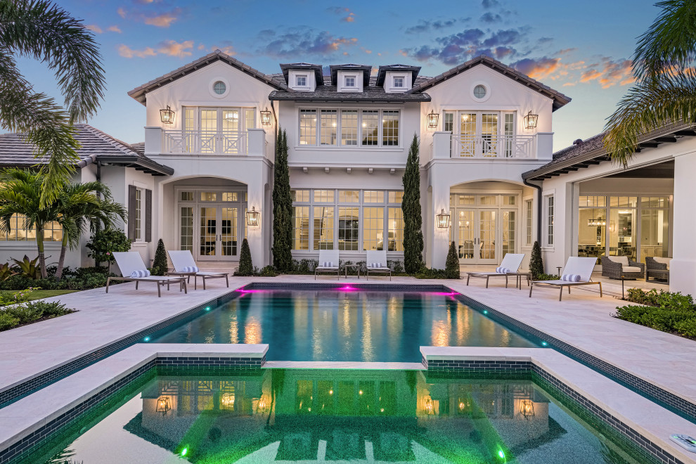 Transitional Estate Home - Transitional - Exterior - Miami - by Village ...