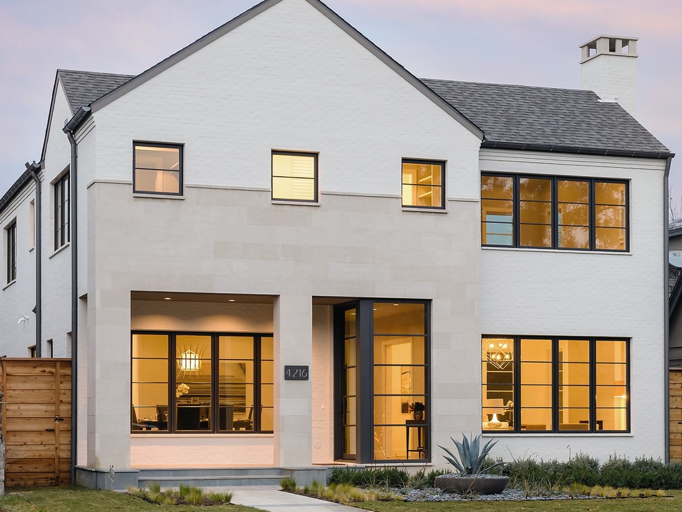 Transitional exterior - Transitional - Exterior - Dallas - by Robert ...