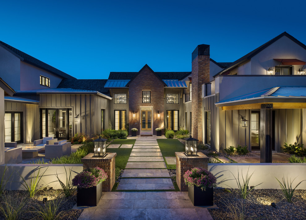 Transitional Farmhouse - Farmhouse - Exterior - Phoenix - by AJ Design ...