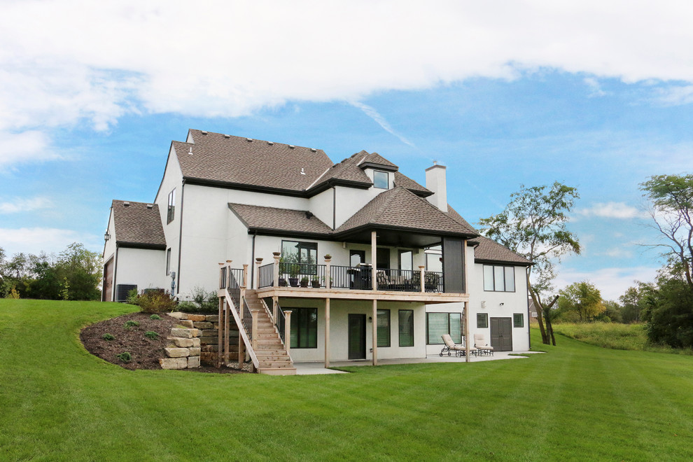 Transitional French Country - Transitional - Exterior - Kansas City ...