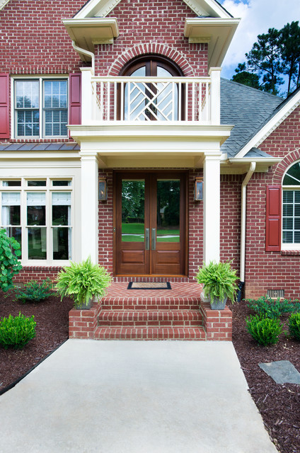 Transitional Suburban Haven, Full Home Design - Traditional - Exterior ...