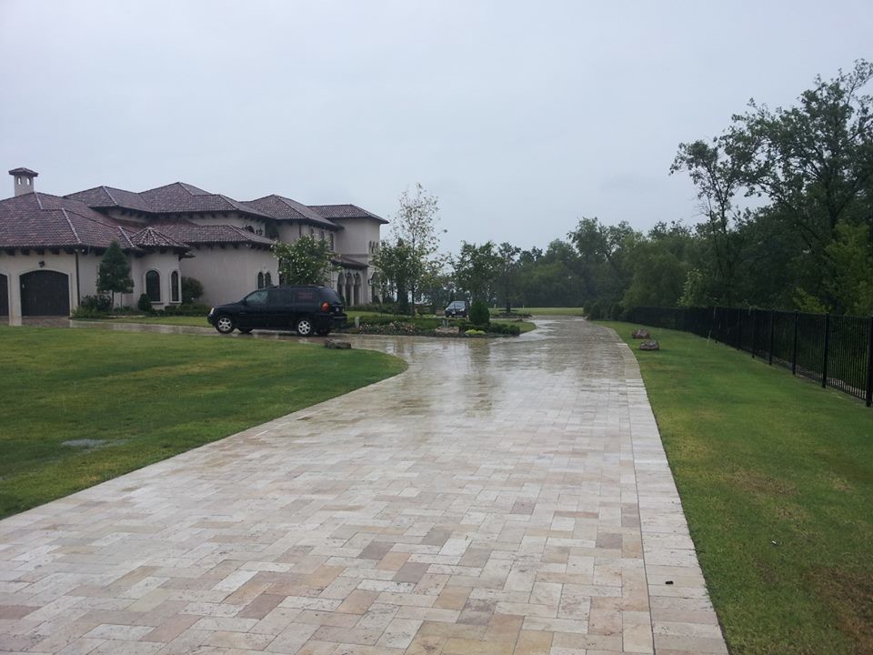 Travertine Pavers Dallas Fort Worth Texas - Contemporary - Exterior ...