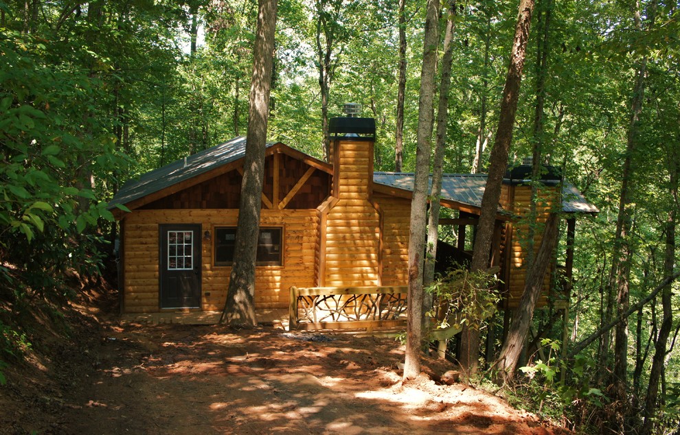 Tree house waterfall rehab cabin - Rustic - Exterior - Atlanta - by ...