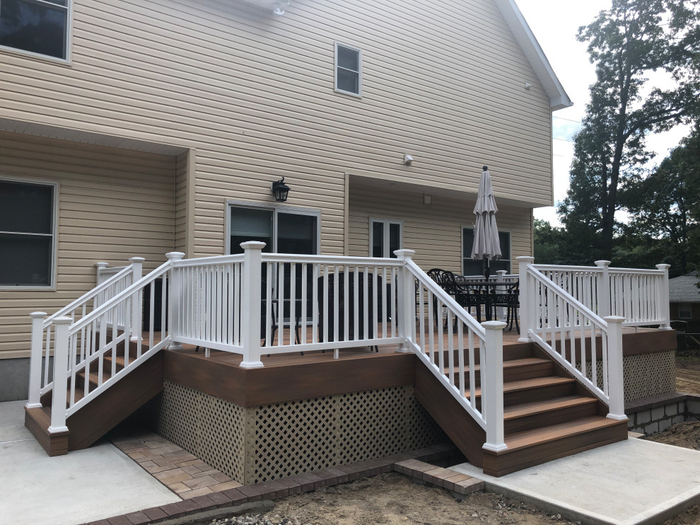 Trex Deck and Concrete Patio - Modern - Exterior - New York - by Jan ...