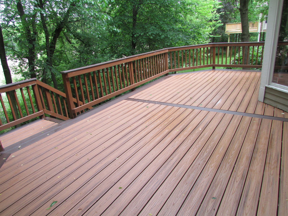 Trex Lava Rock and Tiki Torch - Traditional - House Exterior ...