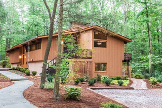 Triangle Modernist Home Renovation - Midcentury - Exterior - Raleigh ...