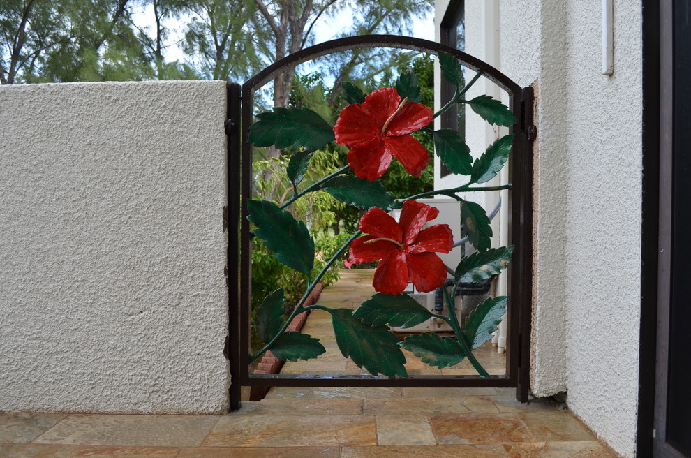 Tropical Entry Gates - Tropical - Exterior - Hawaii - by Fusion Art 808 ...